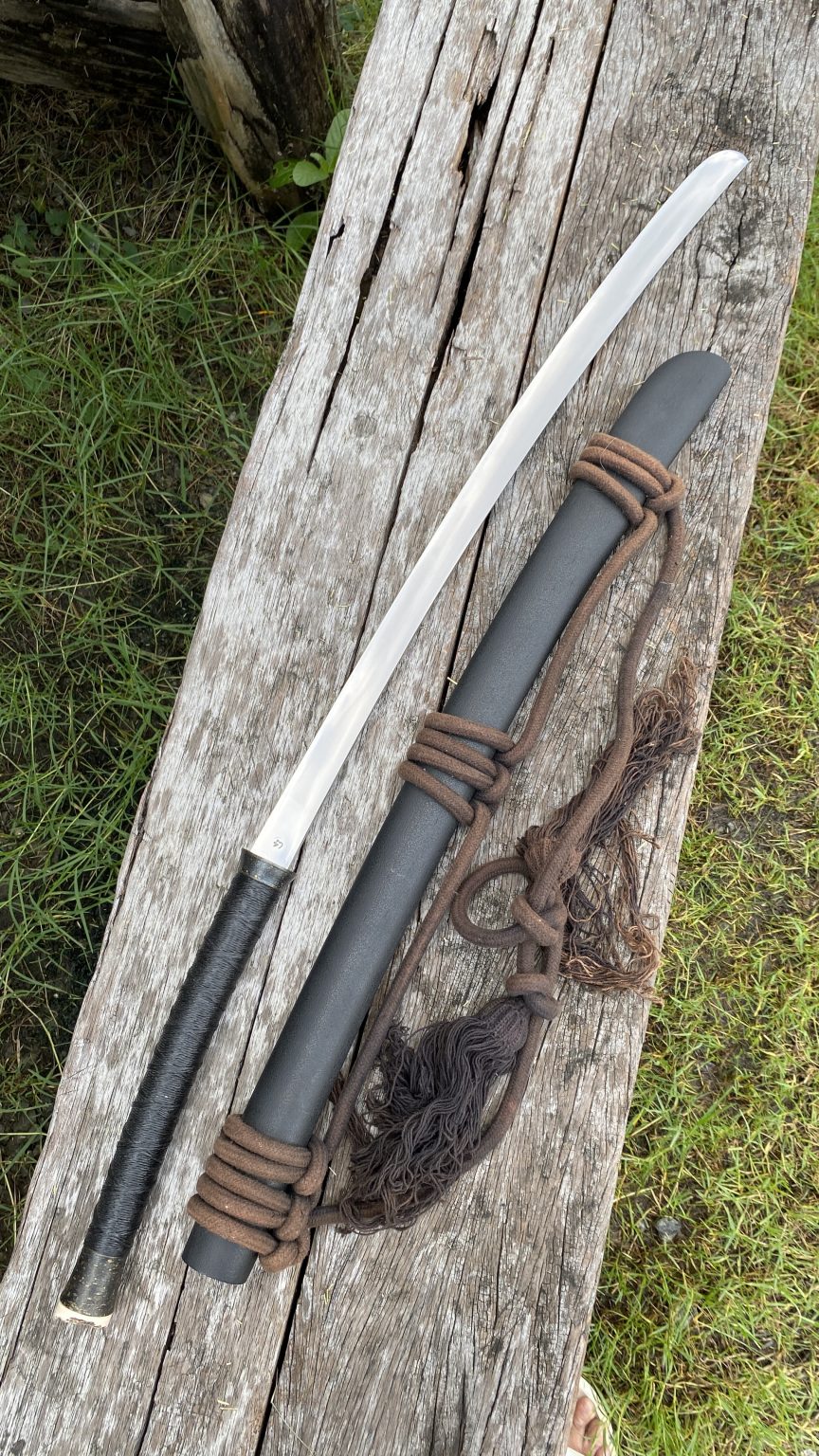 PREMIUM SWORD – 52100 with Antler End Cap – Siamese Edge